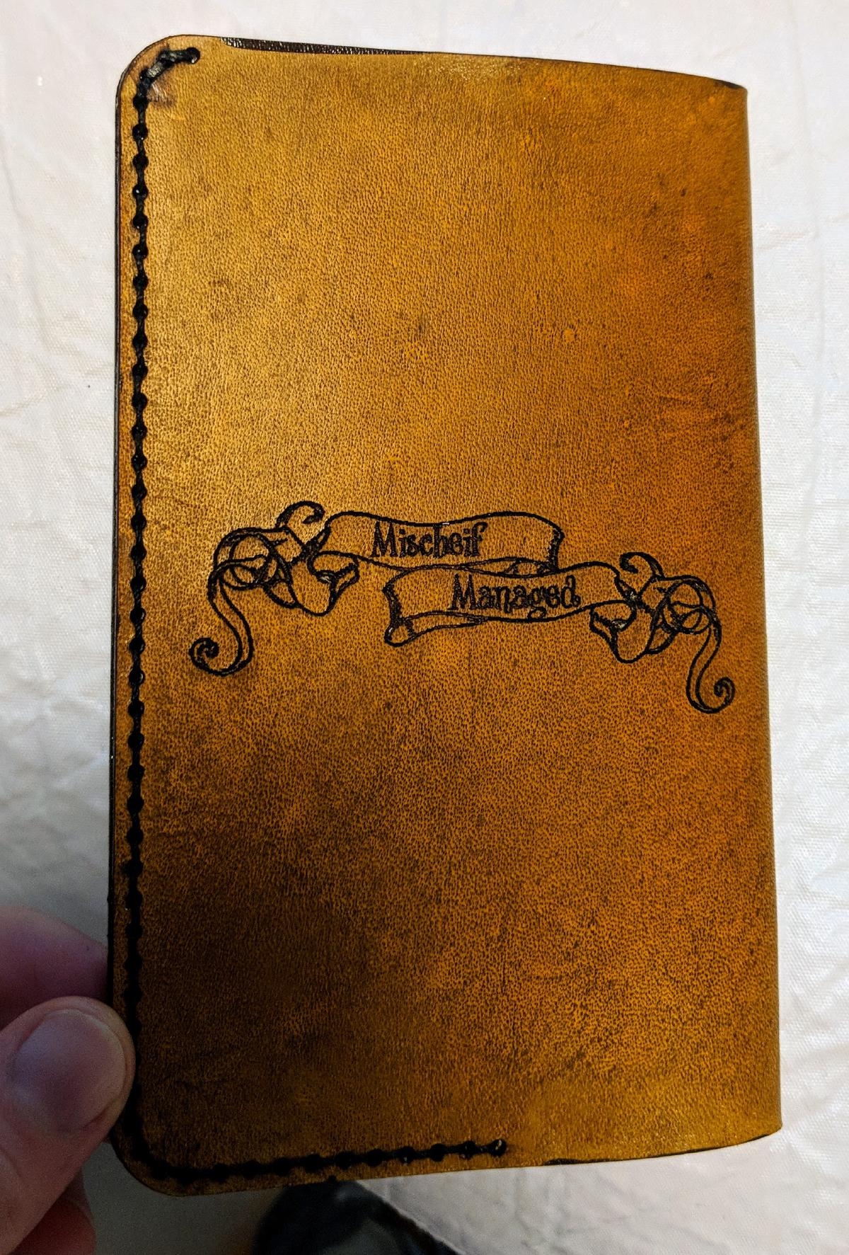 Leather field notes cover